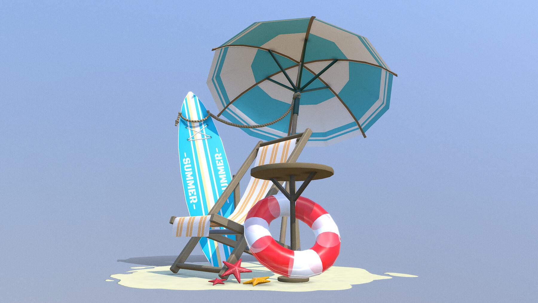 ArtStation - Beach Scene | Game Assets