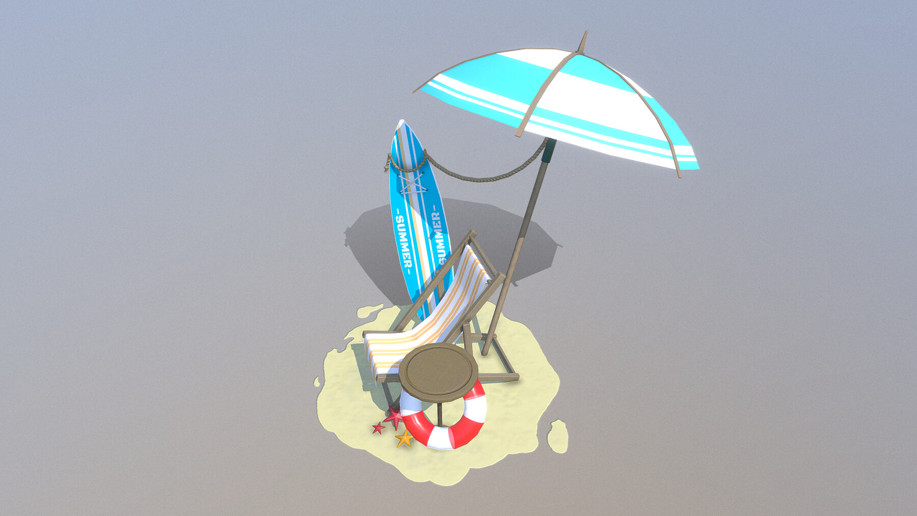 ArtStation - Beach Scene | Game Assets