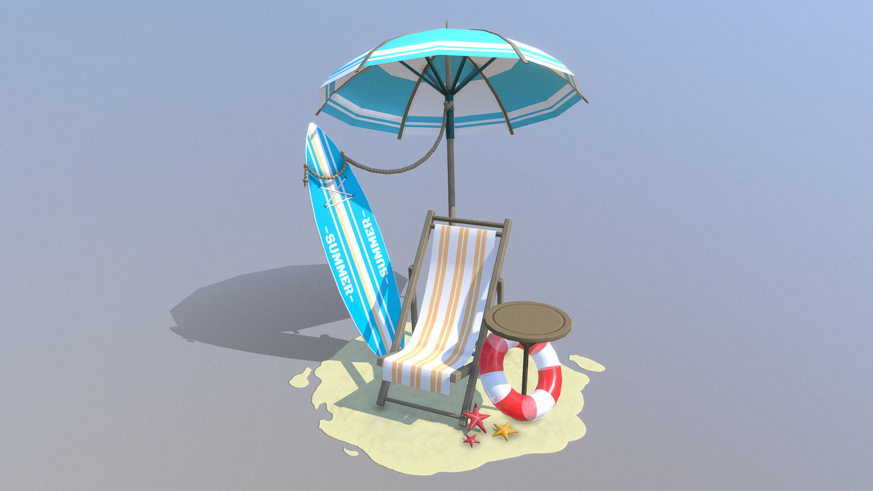 ArtStation - Beach Scene | Game Assets