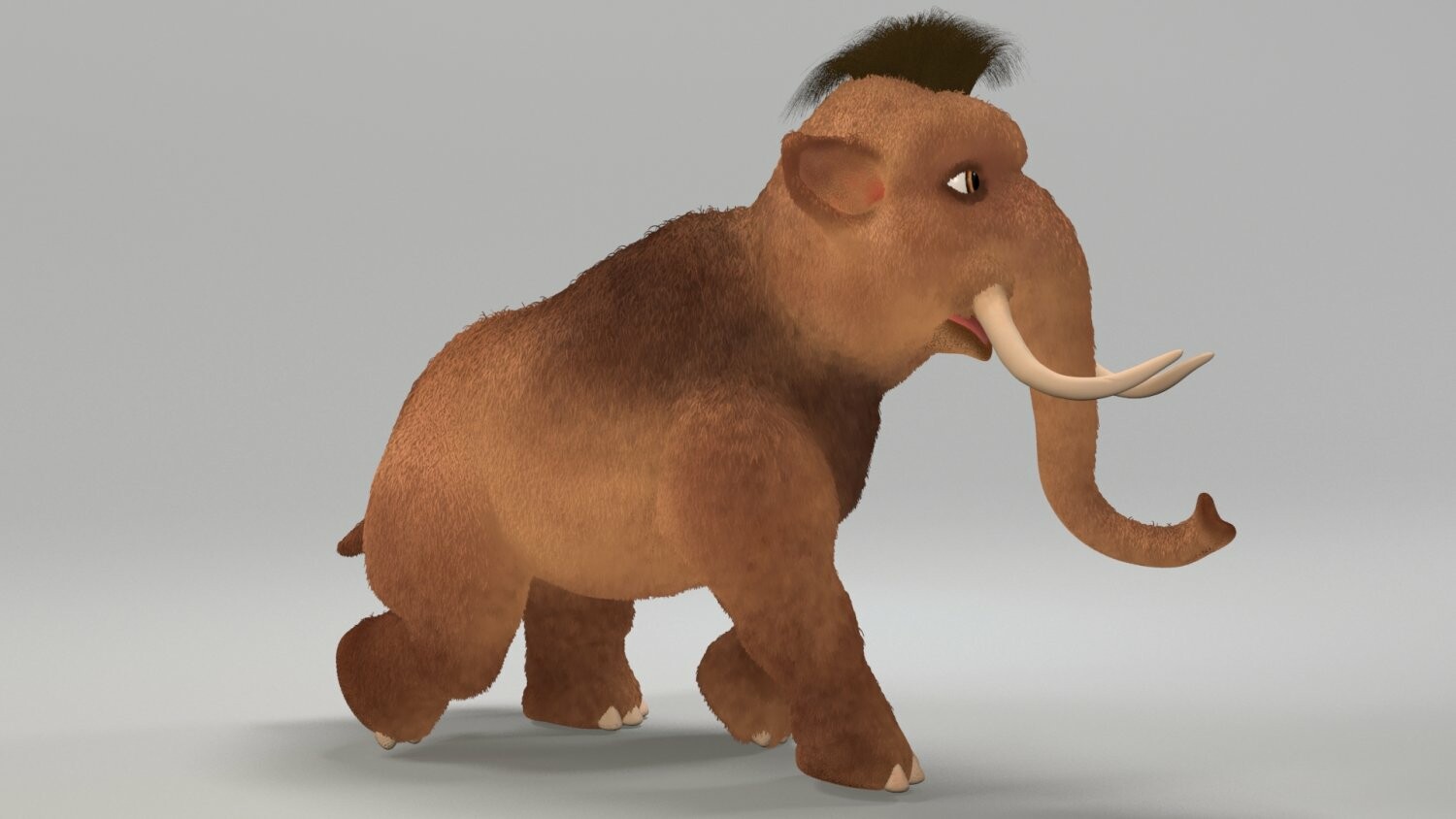 ArtStation - cartoon young mammoth | Game Assets