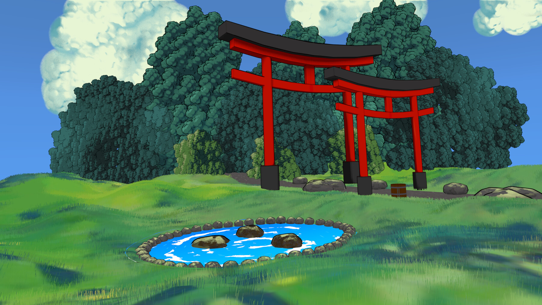 ArtStation - Anime Inspired Enviroment | Game Assets