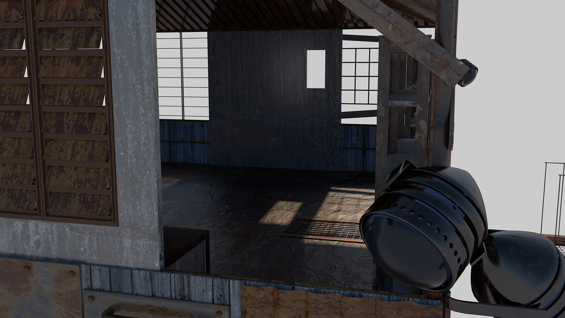 ArtStation - Post-apocalypse Guard Tower 3D model | Game Assets