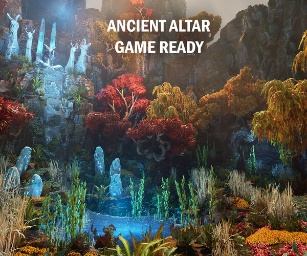ArtStation - Ancient altar | Game Assets