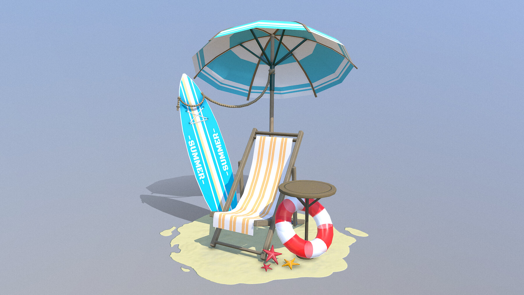 ArtStation - Beach Scene | Game Assets
