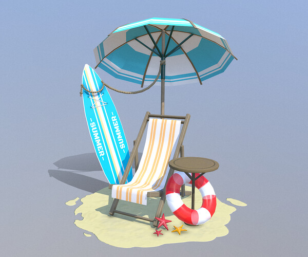 ArtStation - Beach Scene | Game Assets
