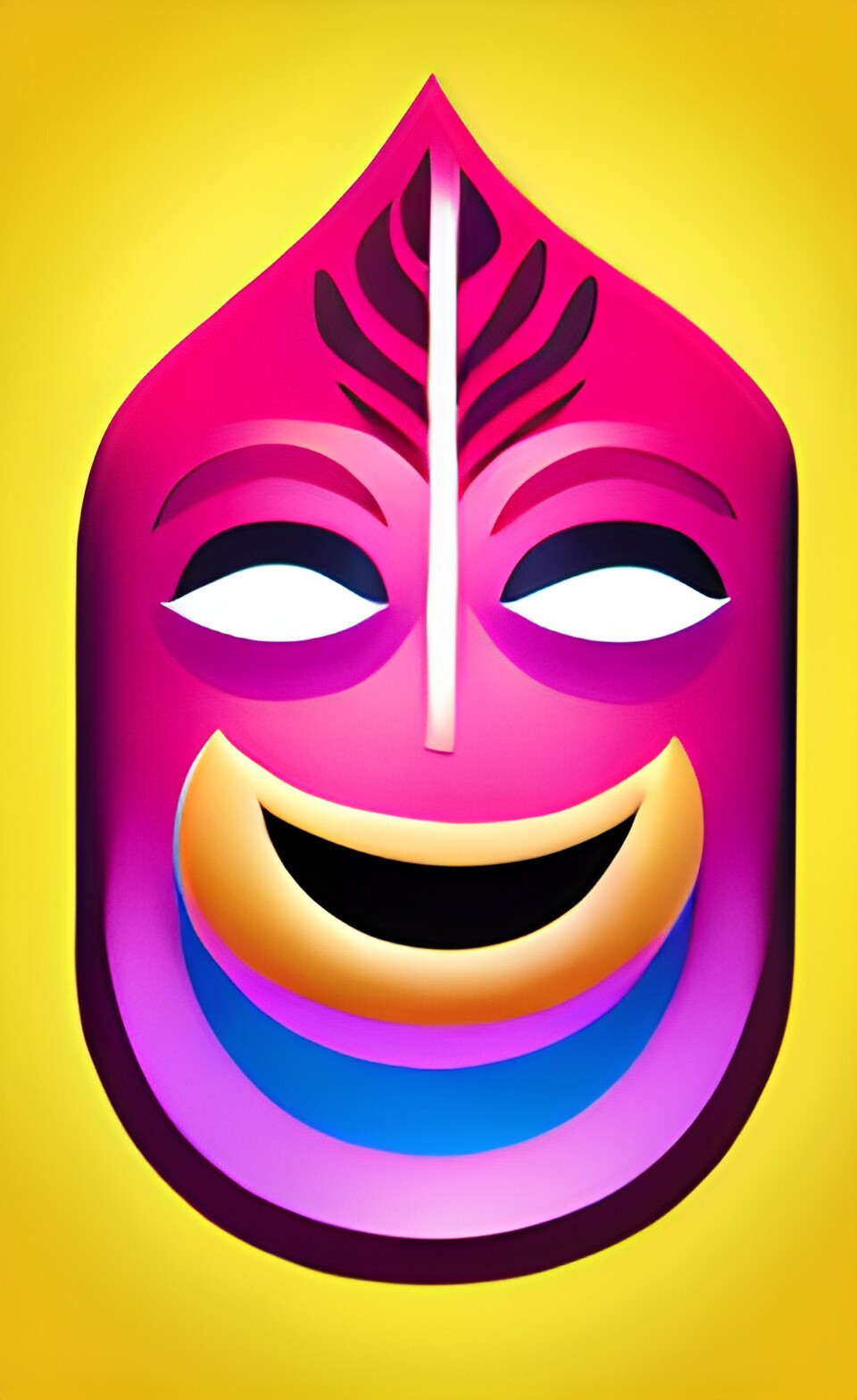 ArtStation - Mask tribal Emoji with flower 1k image jpg collection ...