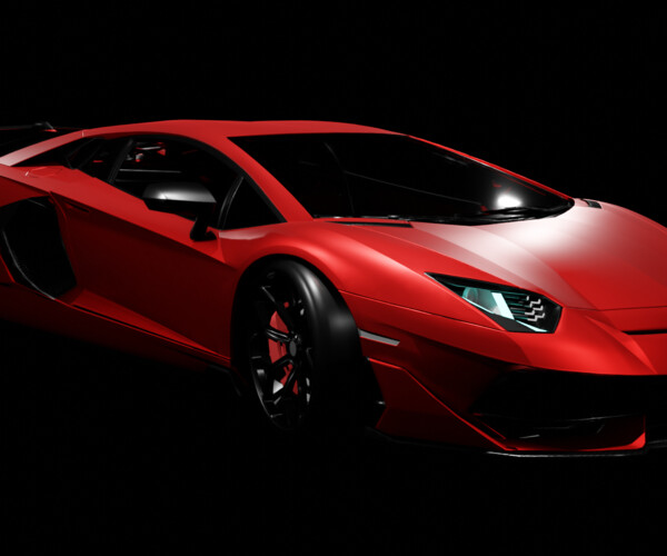 ArtStation - LAMBORGHINI AVENTADOR 770 HP GAME READY LOW POLY MODEL ...