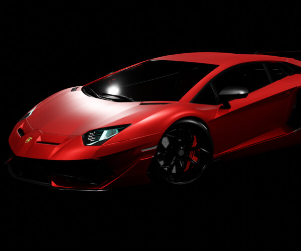 ArtStation - LAMBORGHINI AVENTADOR 770 HP GAME READY LOW POLY MODEL ...