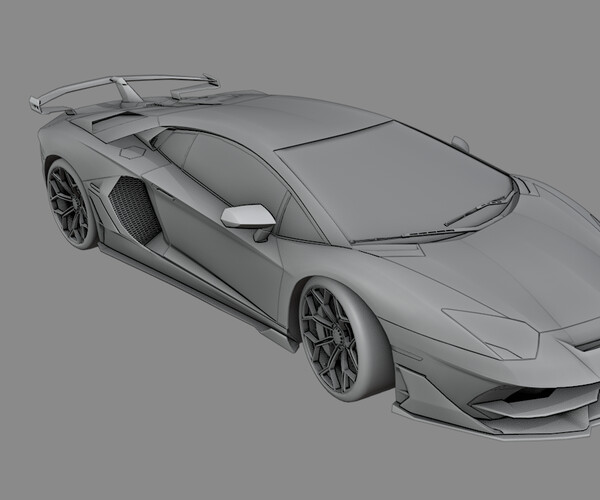 ArtStation - LAMBORGHINI AVENTADOR 770 HP GAME READY LOW POLY MODEL ...