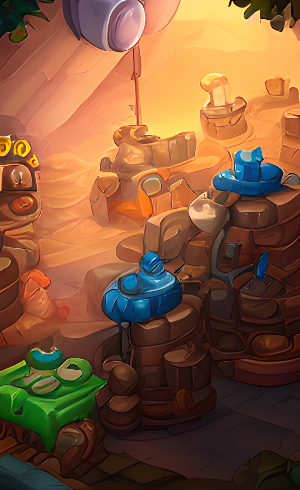 ArtStation - Epic Factory Mobile Game Design 1k background for Mobile ...