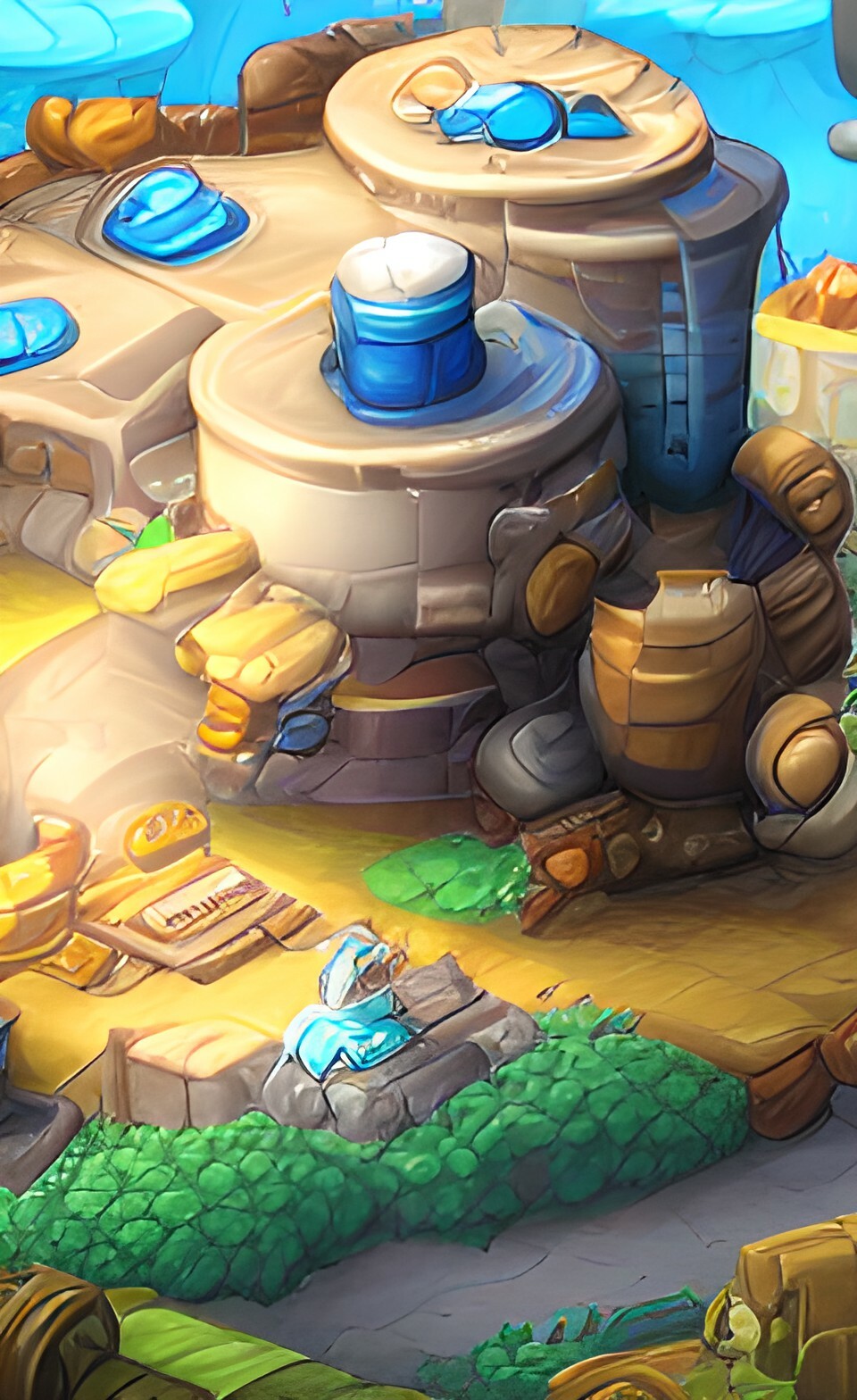 ArtStation - Epic Factory Mobile Game Design 1k background for Mobile ...