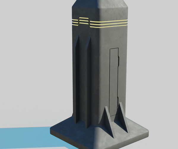 ArtStation - Cyberpunk Street Lamp | Resources