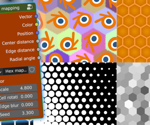 ArtStation - Hex mapping node for Blender | Resources