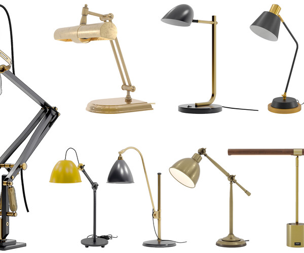 ArtStation - 26_Table_Study_Light_3d model | Resources