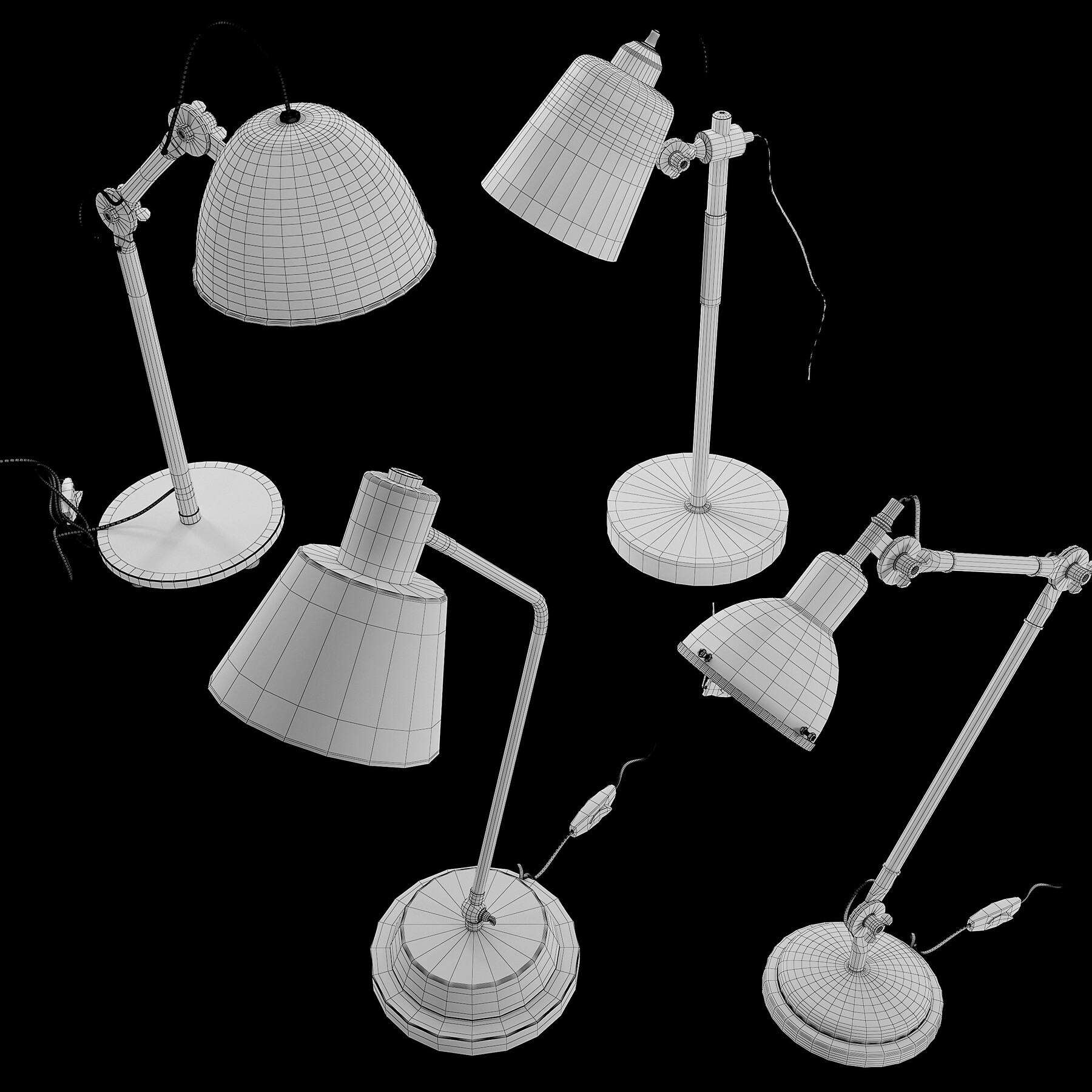 ArtStation - 26_Table_Study_Light_3d model | Resources