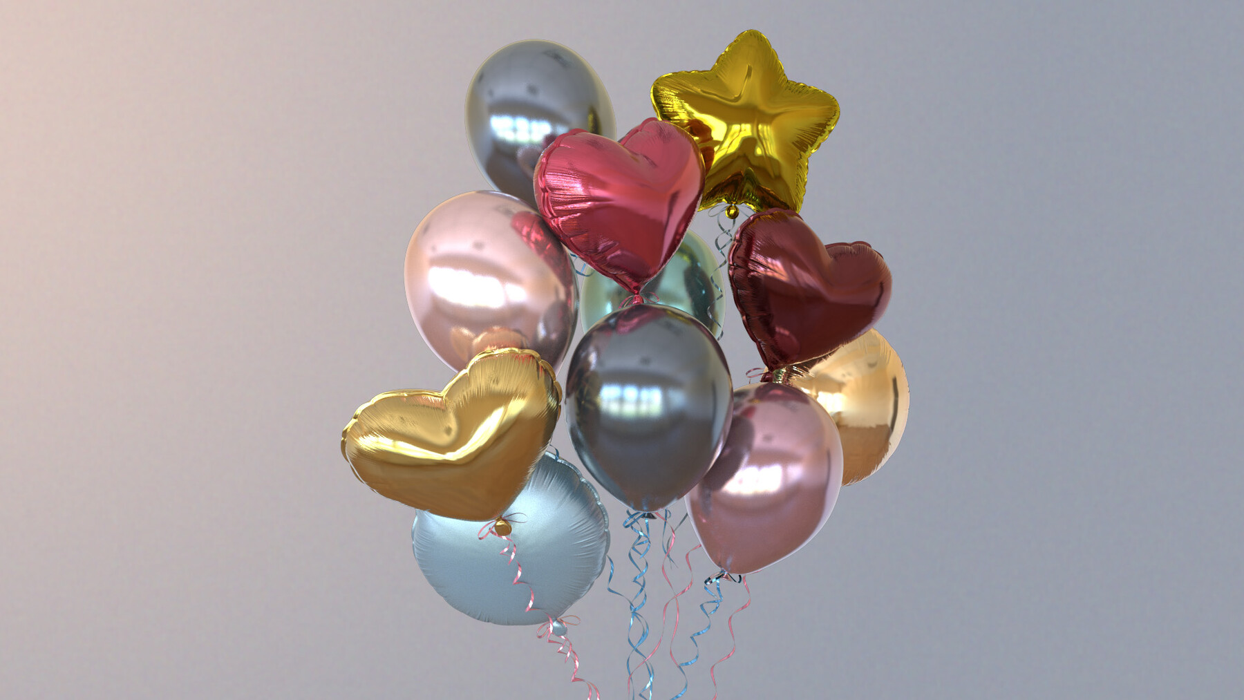 ArtStation - Metallic balloons | Resources