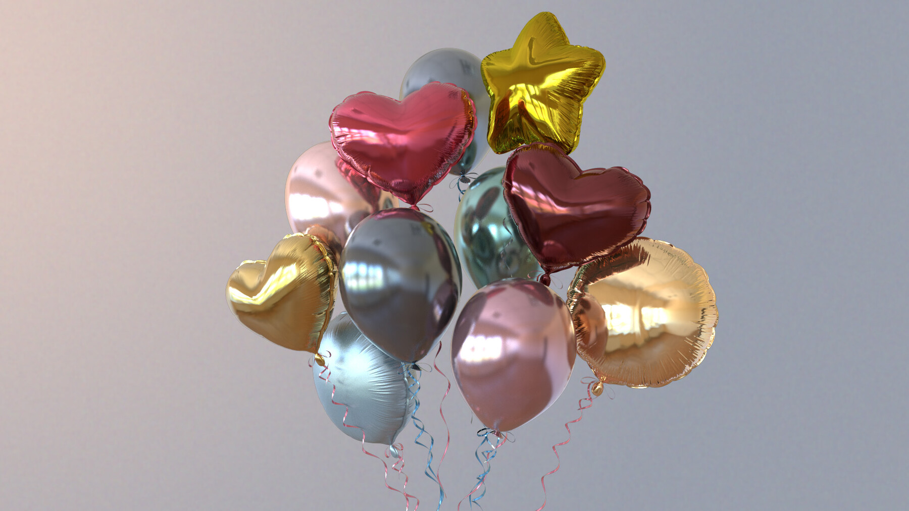 ArtStation - Metallic balloons | Resources
