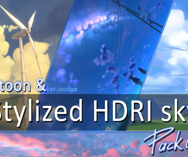ArtStation - Cartoon & Stylized HDRI sky Pack 02 | Resources