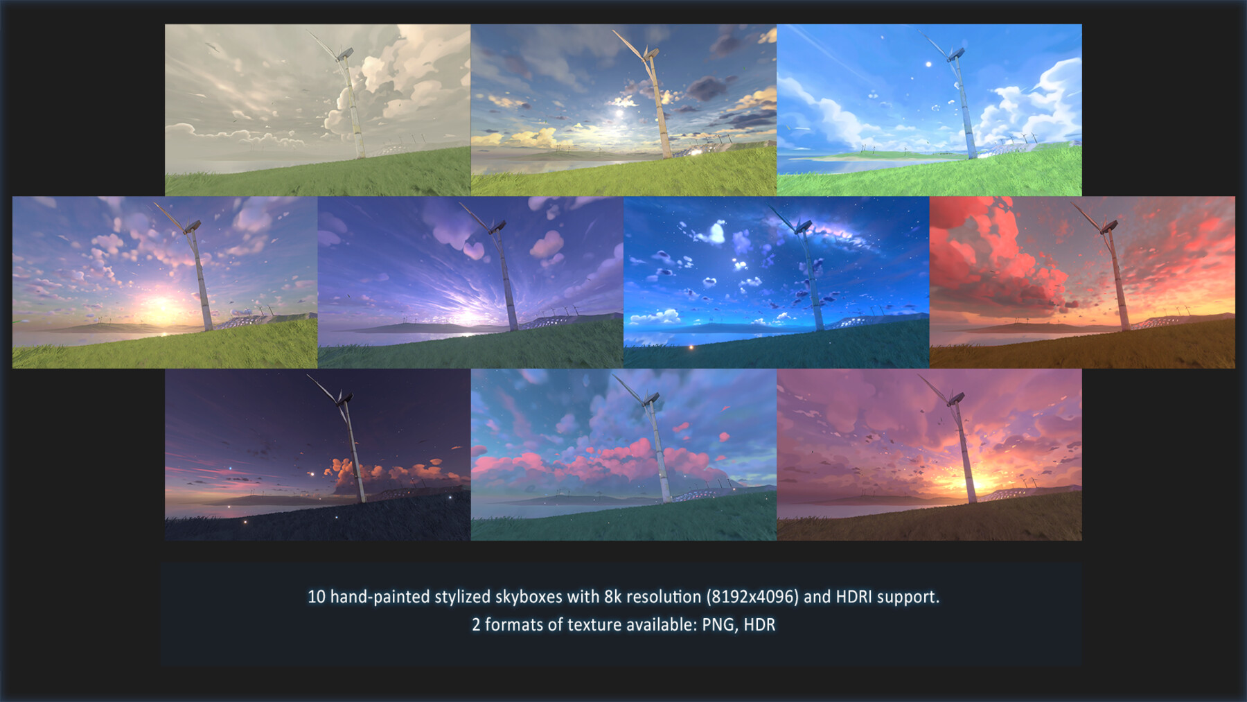 ArtStation - Cartoon & Stylized HDRI sky Pack 02 | Resources