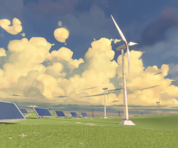 ArtStation - Cartoon & Stylized HDRI sky Pack 02 | Resources