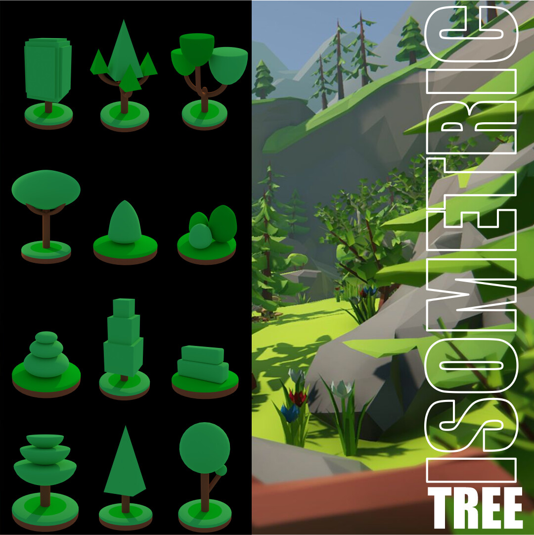 ArtStation - Isometric tree | Game Assets