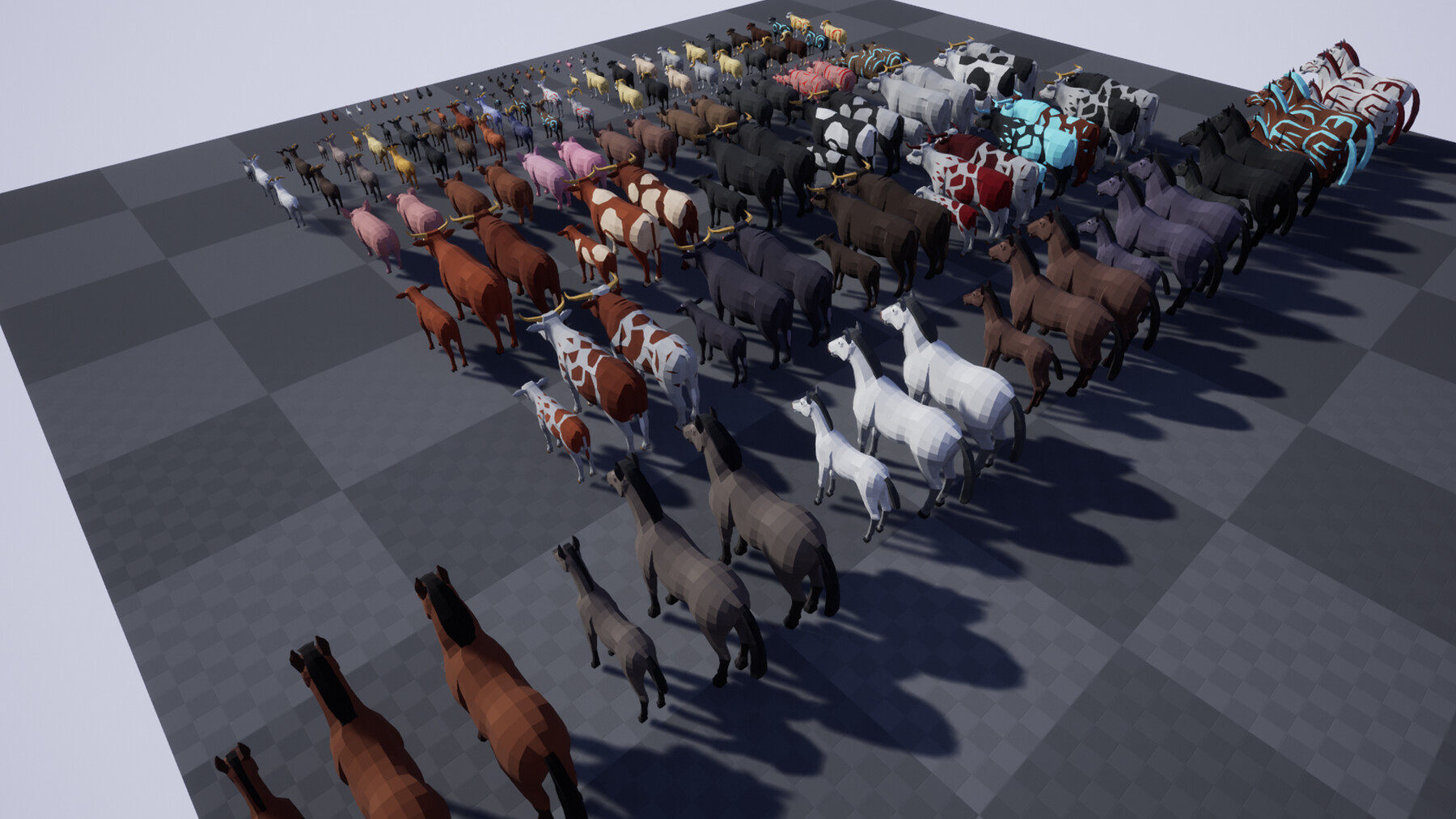 ArtStation - LowPoly Farm Animals | Game Assets