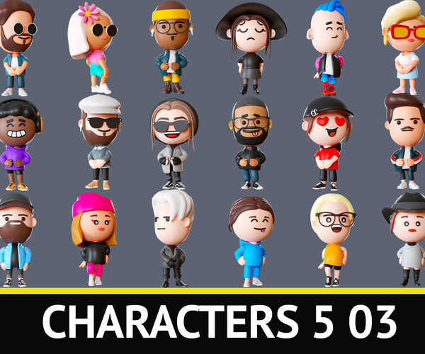 ArtStation - Characters 5 03 | Game Assets