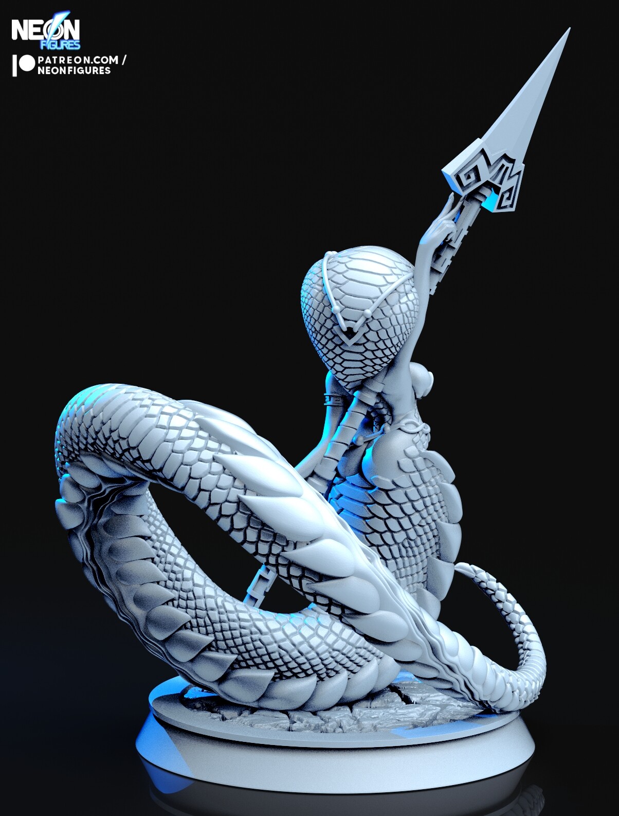 ArtStation - Lamia Warrior (28mm) | Resources