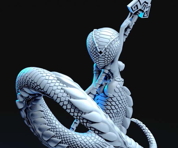 ArtStation - Lamia Warrior (28mm) | Resources