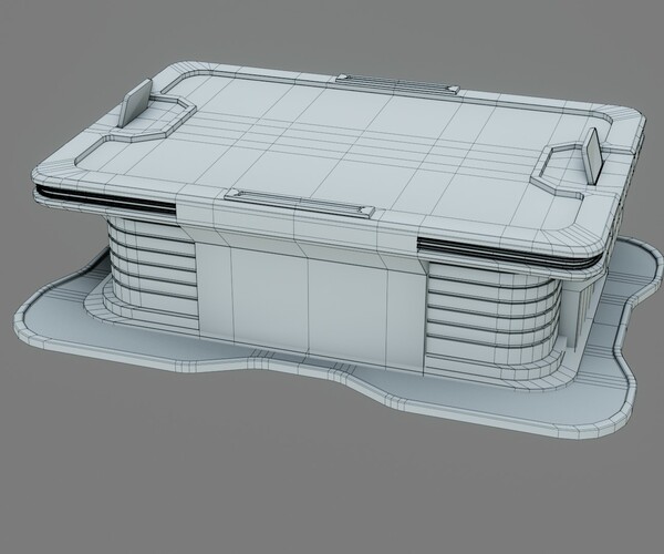 ArtStation - Sci-fi Work Bench - Low poly - PBR - Game ready | Game Assets