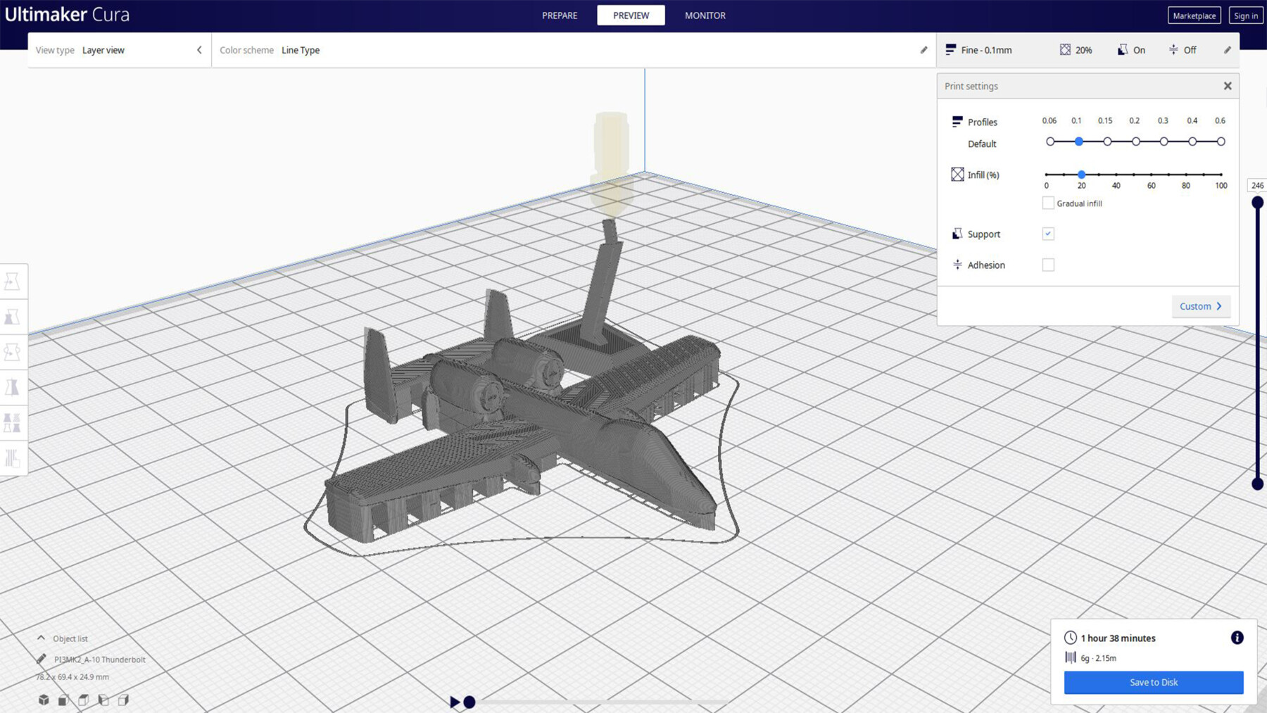 ArtStation - A-10 Thunderbolt 3D print model | Resources
