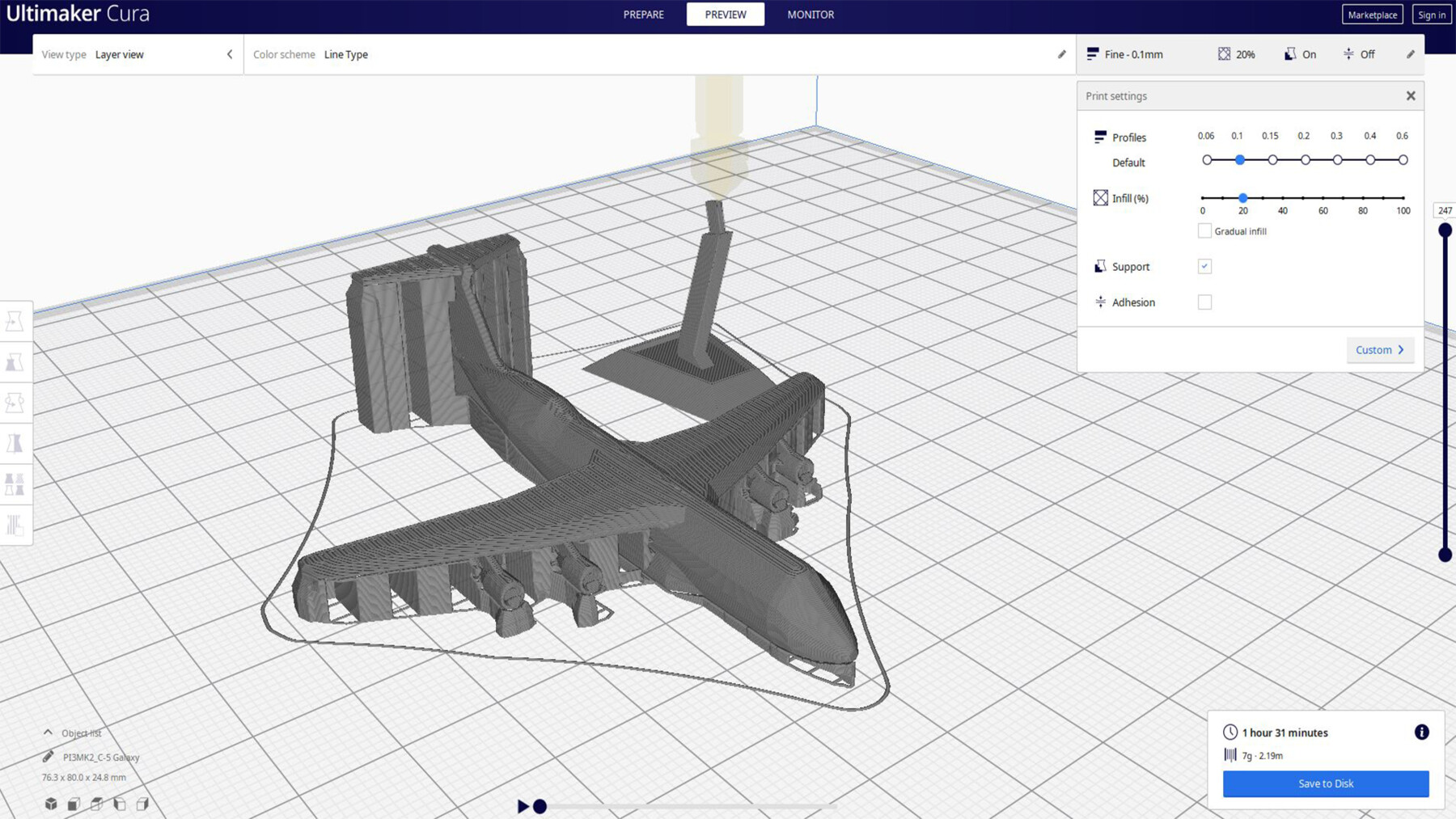 ArtStation - C-5 Galaxy Plane 3D print model | Resources
