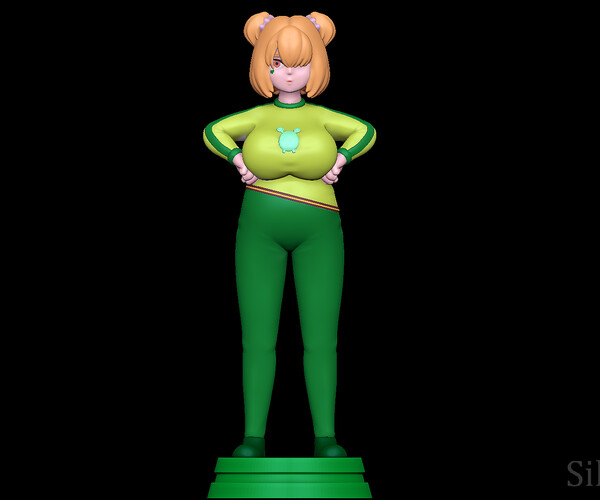 ArtStation - E9 with Yolkian outfit - Valkyrie Drive Mermaid 3D print ...