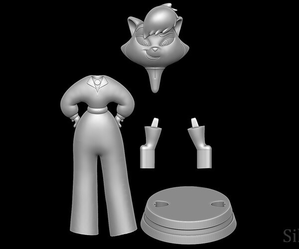 ArtStation - Sawyer - Cats Don't Dance 3D print model | Resources