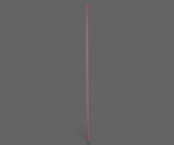 ArtStation - PBR Wushu Stick Red | Game Assets