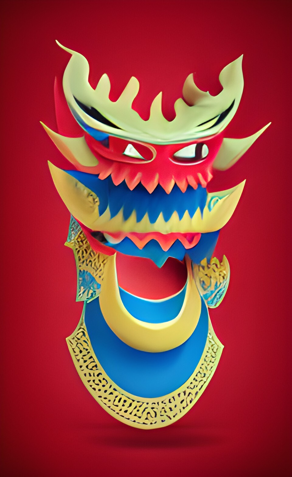 ArtStation - chinese dragon mask Imoogi 1k image pack | Artworks