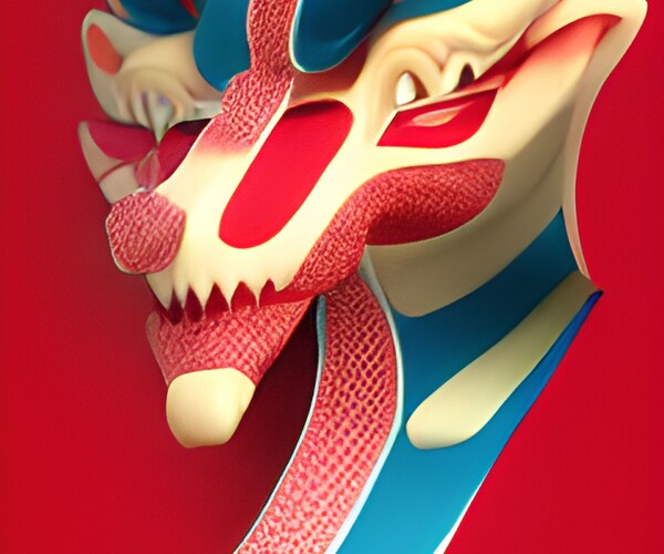 ArtStation - chinese dragon mask Imoogi 1k image pack | Artworks