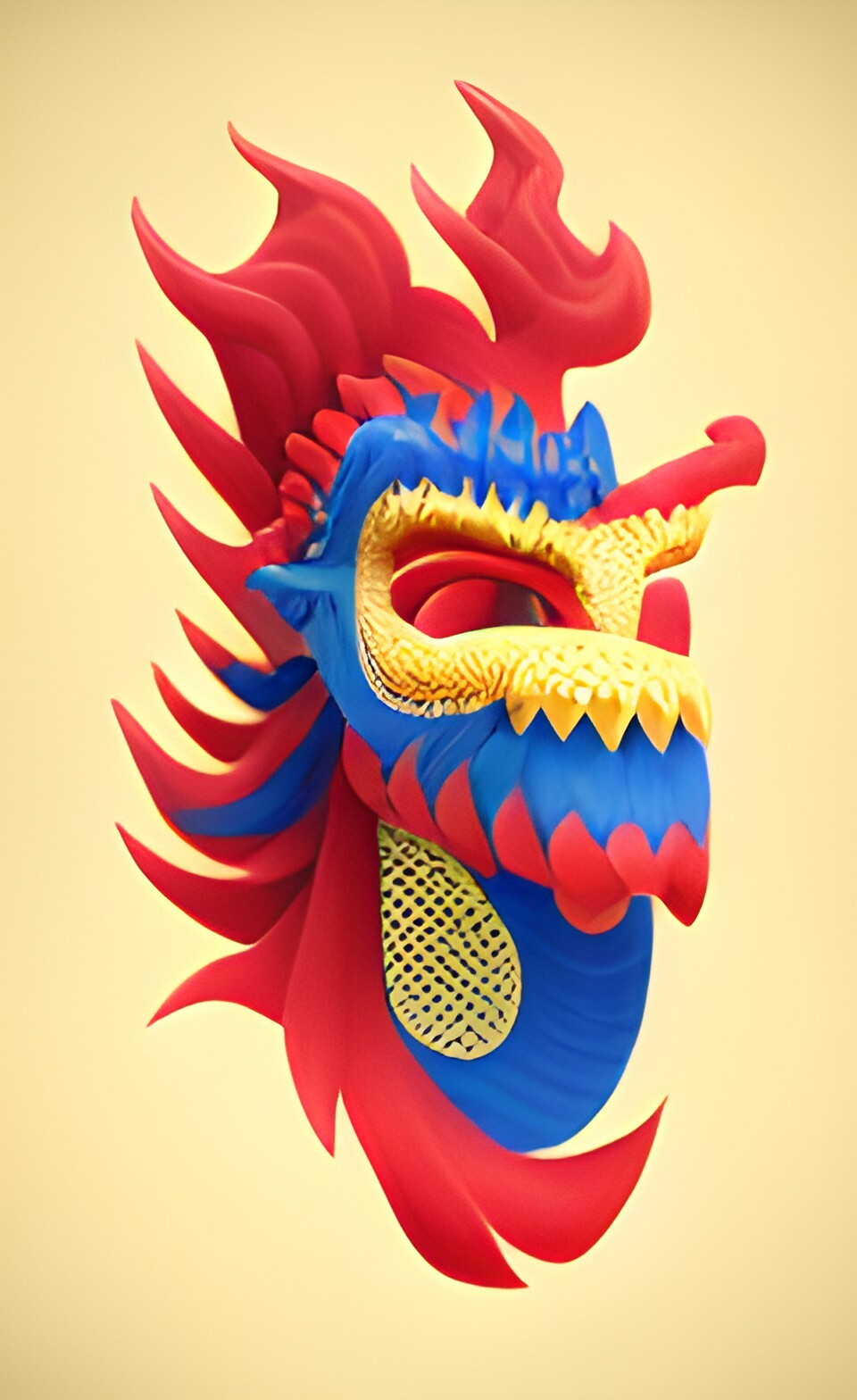 ArtStation - chinese dragon mask Imoogi 1k image pack | Artworks