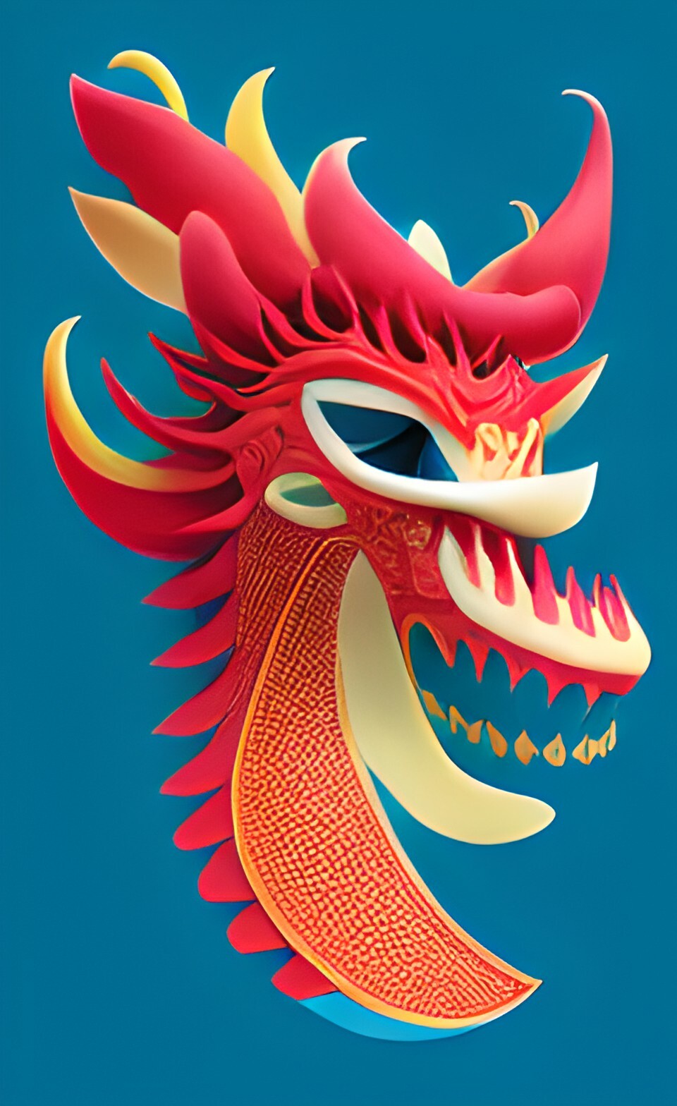 ArtStation - chinese dragon mask Imoogi 1k image pack | Artworks
