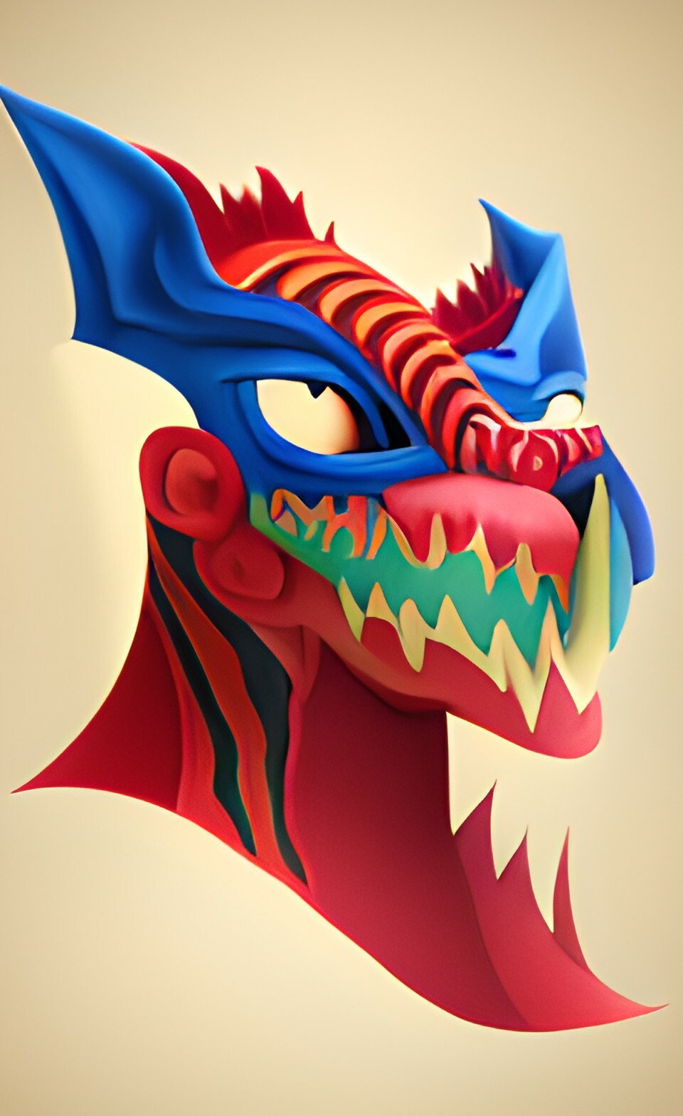 ArtStation - chinese dragon mask Imoogi 1k image pack | Artworks