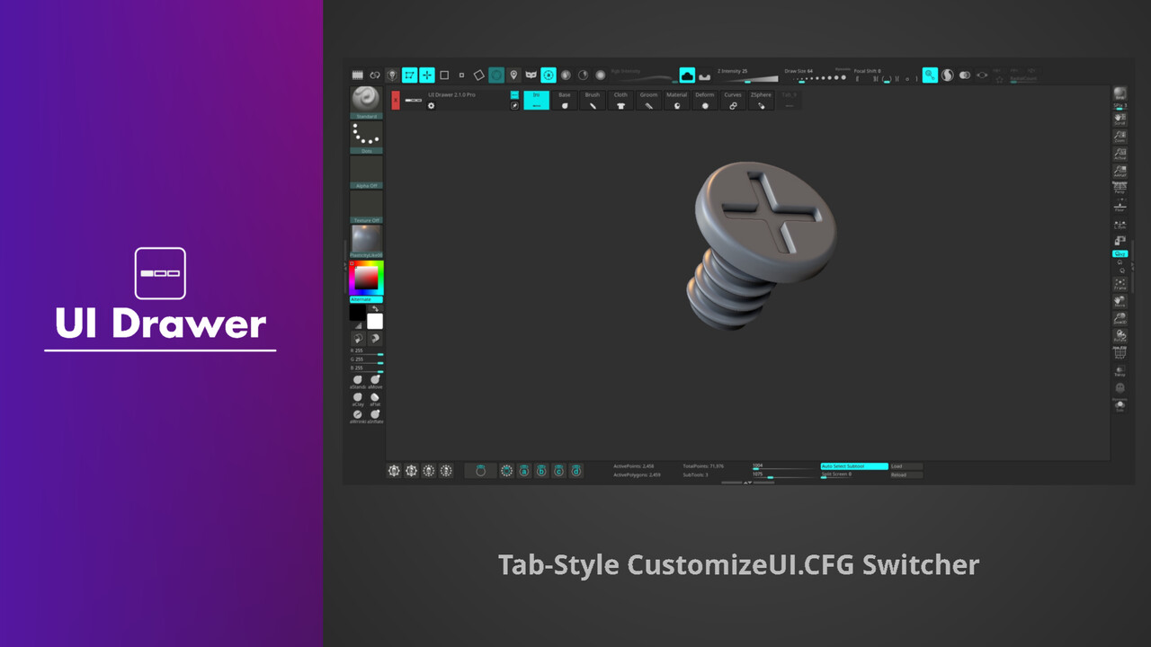 ArtStation - UI Drawer - ZBrush Plugin | Resources