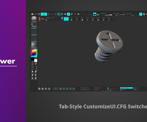 ArtStation - UI Drawer - ZBrush Plugin | Resources