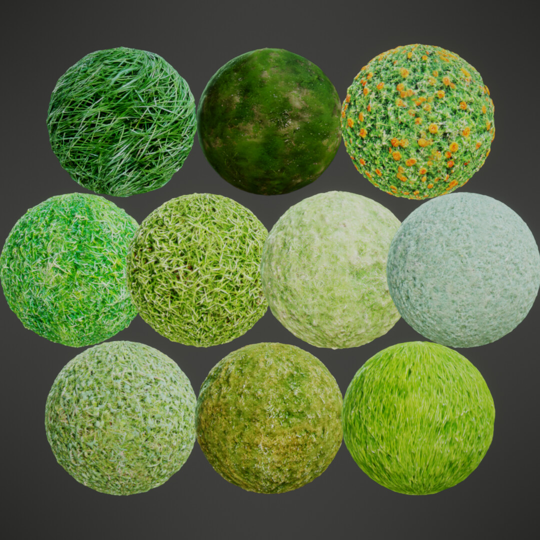 ArtStation - 100 PBR Grass Textures Bundle | Game Assets