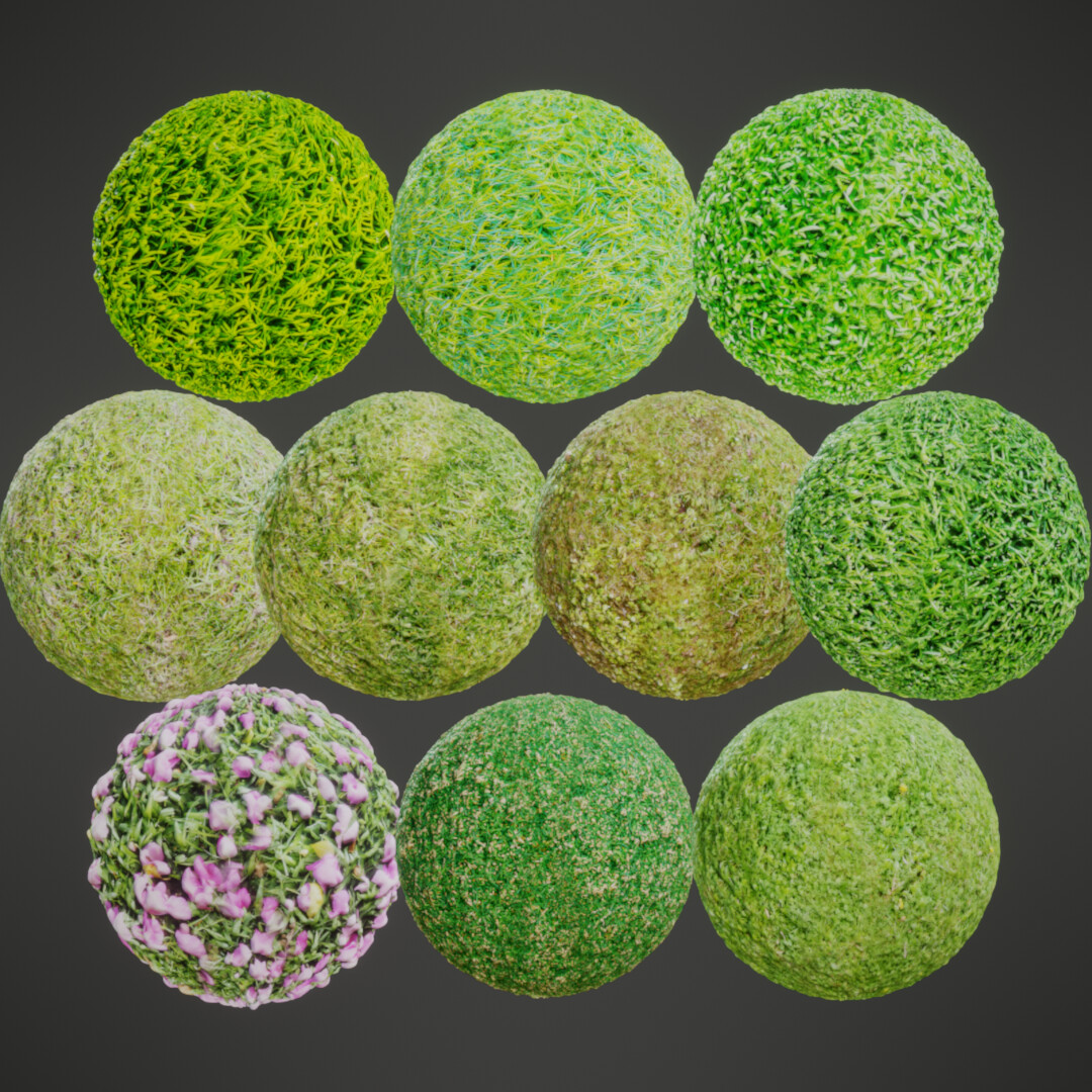 ArtStation - 100 PBR Grass Textures Bundle | Game Assets