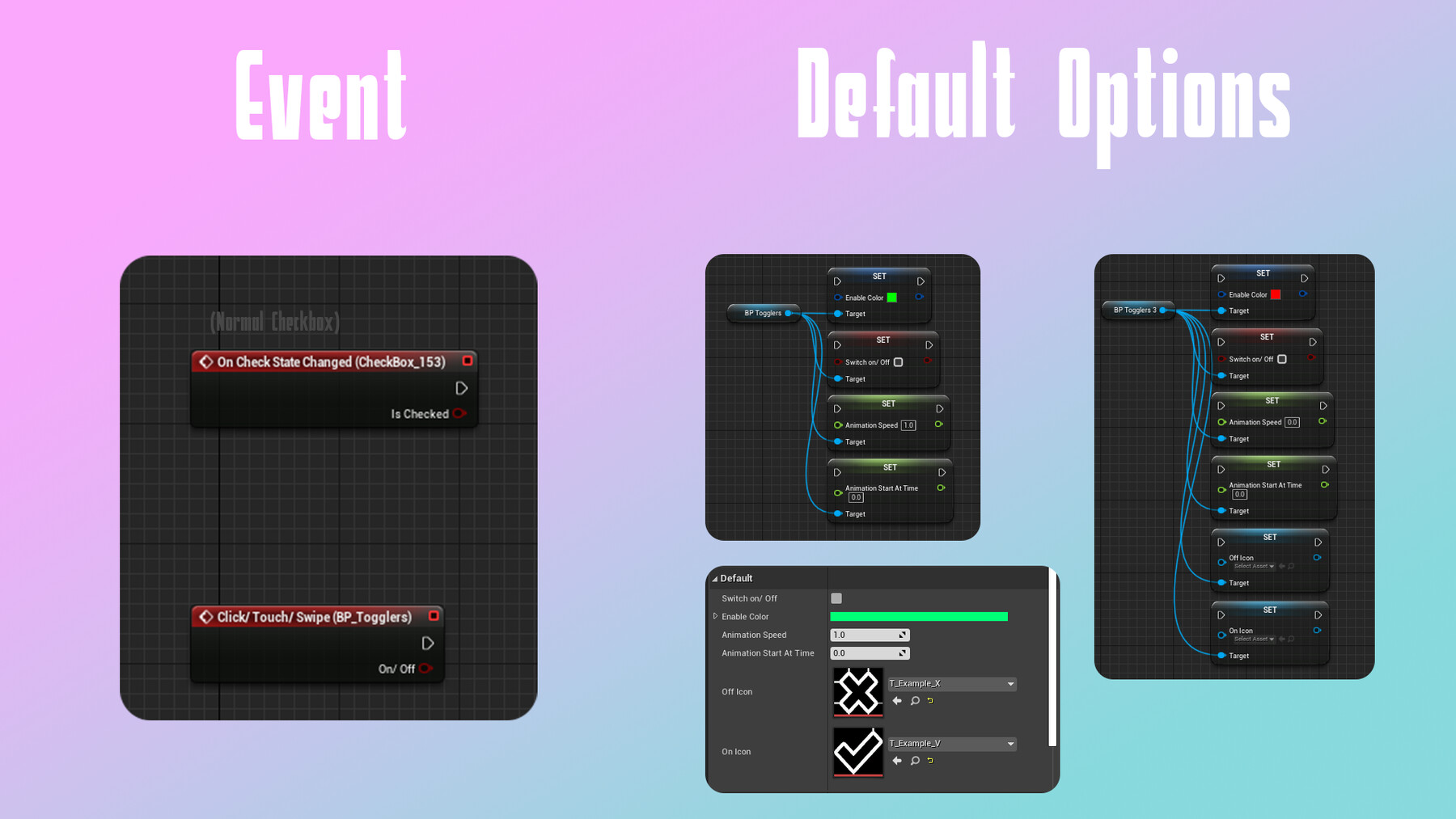 ArtStation - UE4/5 UI Togglers | Game Assets