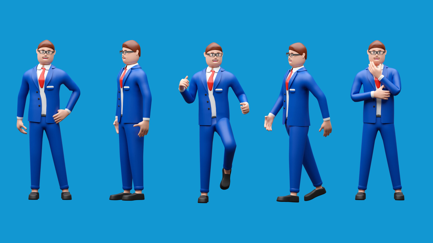 ArtStation - Cartoon characters 1 Low-poly 3D model | Game Assets