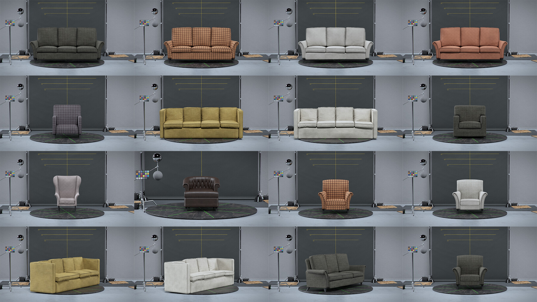 ArtStation - Vintage Old Sofas Pack | Game Assets