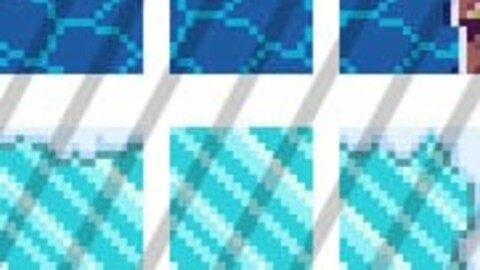 ArtStation - Pixel Art: Sprites (Tiles) - Frozen Water | Game Assets