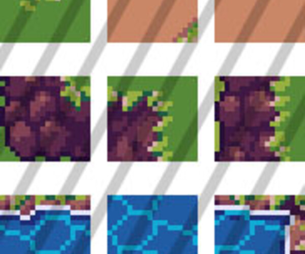 ArtStation - Pixel Art: Sprites (Tiles) - Frozen Water | Game Assets
