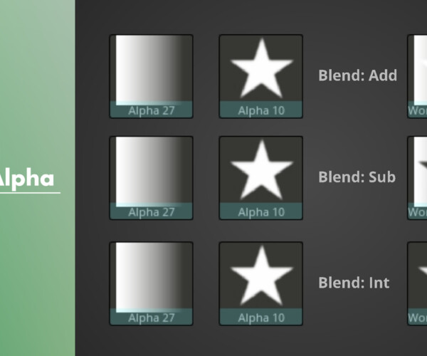 ArtStation - Blend Alpha - ZBrush Plugin | Resources